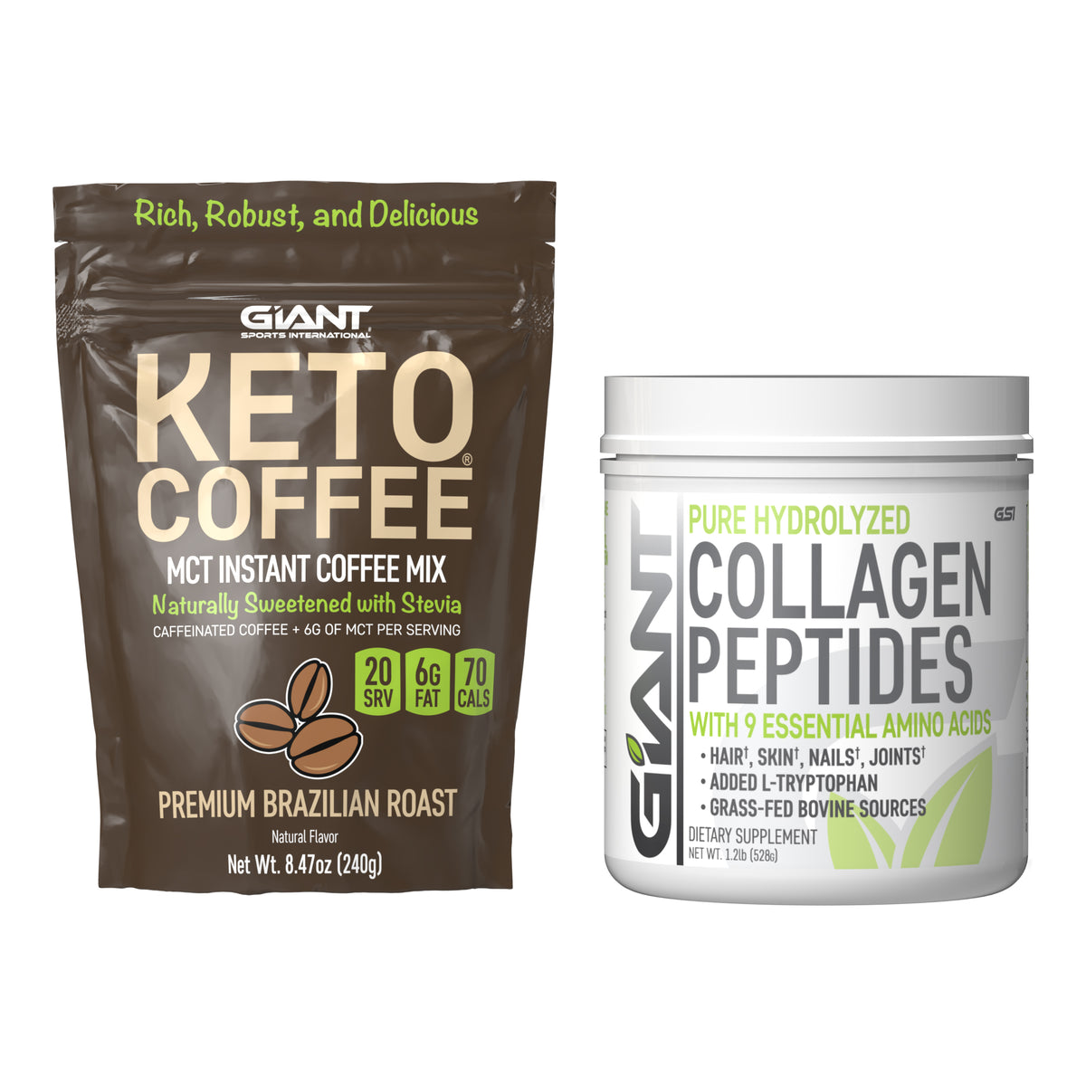 Keto Coffee Collagen Peptide - Bundle – Giant Sports International
